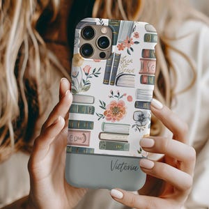 Personalized Book Lover Phone Case, Bookish iPhone 15 Pro Max Case ...