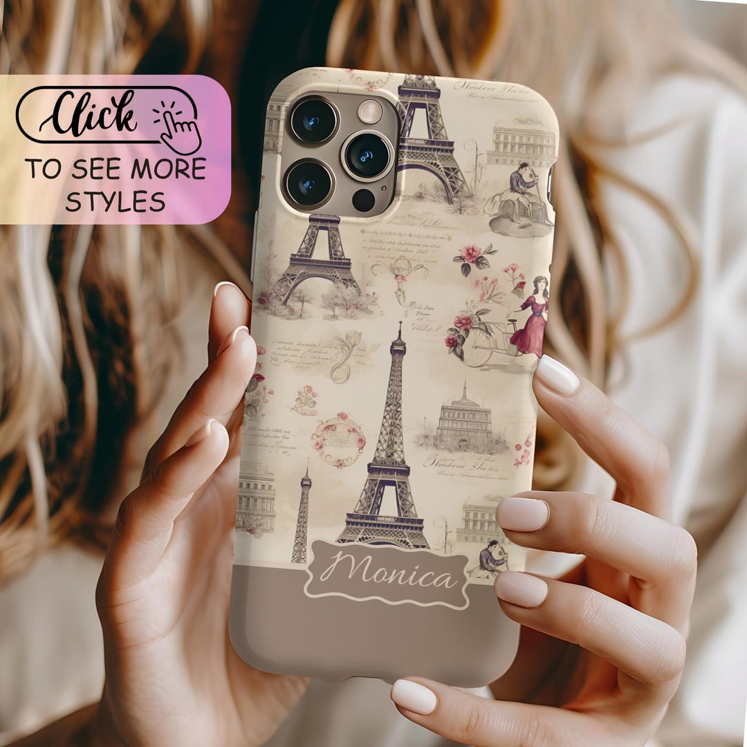 Personalized Vintage Paris France Phone Case,customized iPhone 15 14 13 ...