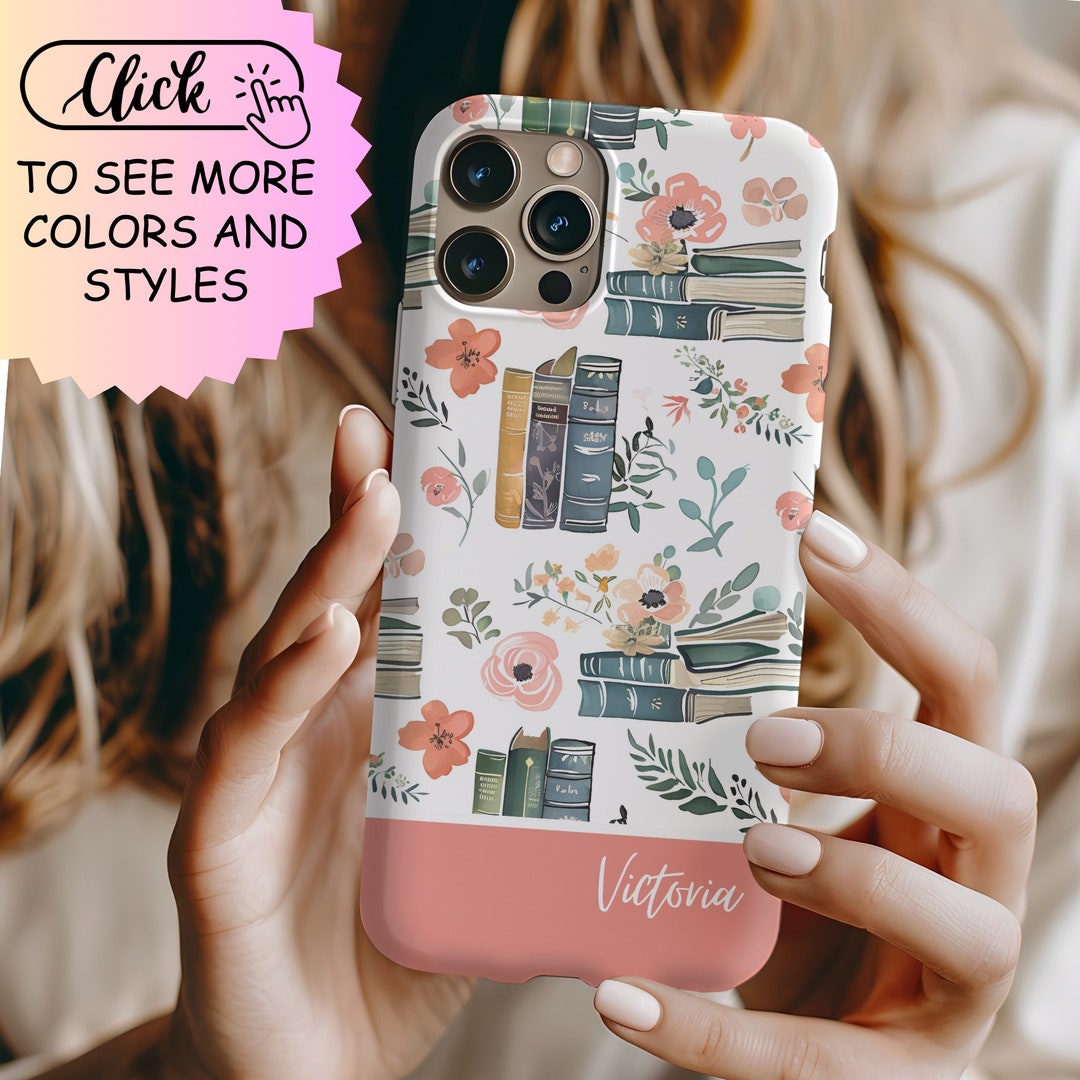 Personalized Book Lover Phone Case, Bookish iPhone 15 Pro Max Case ...