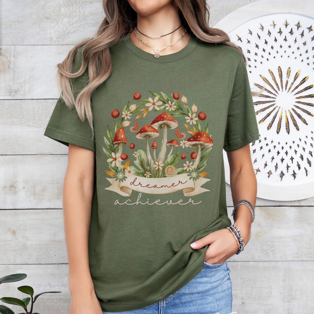 Cottagecore Shirt, Plus Size Cottage Core Womens Clothing Tops, Tshirt ...