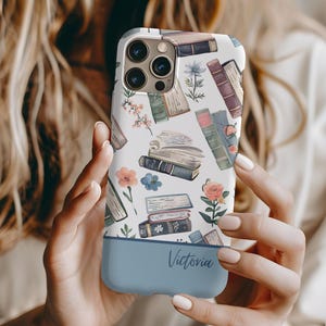 Personalized Book Lover Phone Case, Bookish iPhone 15 Pro Max Case ...