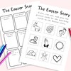 Easter Story Color Cut and Paste Craft for Kids, Printable Holy Week ...