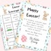 Printable Easter Bunny Letter for Kids, Easter Scavenger Hunt Kid ...