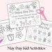 May Day Crafts for Kids Printable, Happy May Day Card, Spring Preschool ...