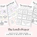 The Lords Prayer Activity, Printable Bible Verse Sunday School Activity ...