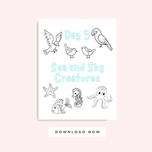 Creation Days Coloring Pages, 7 Days of Creation Preschool Activities ...