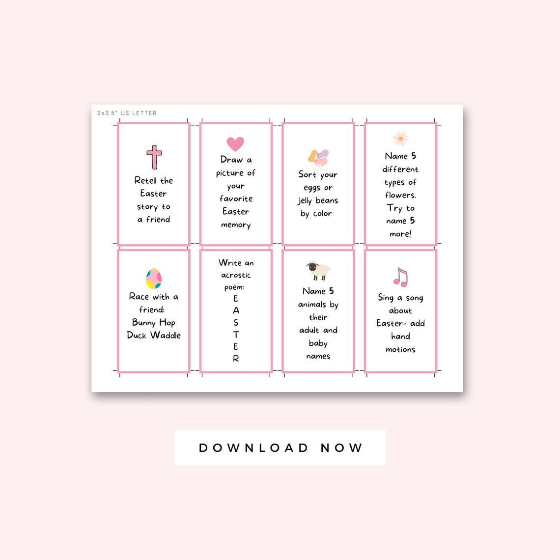 Easter Task Cards for Kids Color, Easter Activities for Preschoolers ...