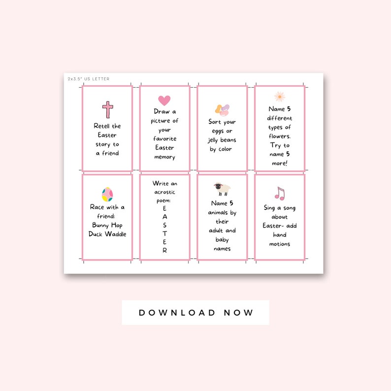 Easter Task Cards for Kids Color, Easter Activities for Preschoolers ...