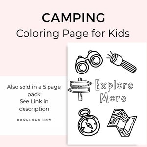 Camping Coloring Pages PDF Printable, Explore More Picture, Summer Kid ...