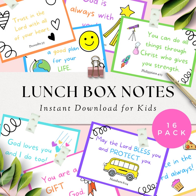 Lunch Box Cards - Etsy