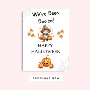 You've Been Booed Printable Letter, Halloween Boo Basket, Trick or ...
