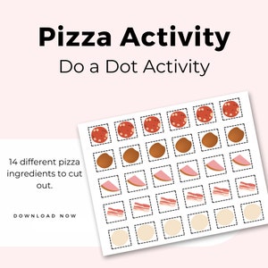 Toddler Pizza Activity, Printable Preschool Build a Pizza Craft ...