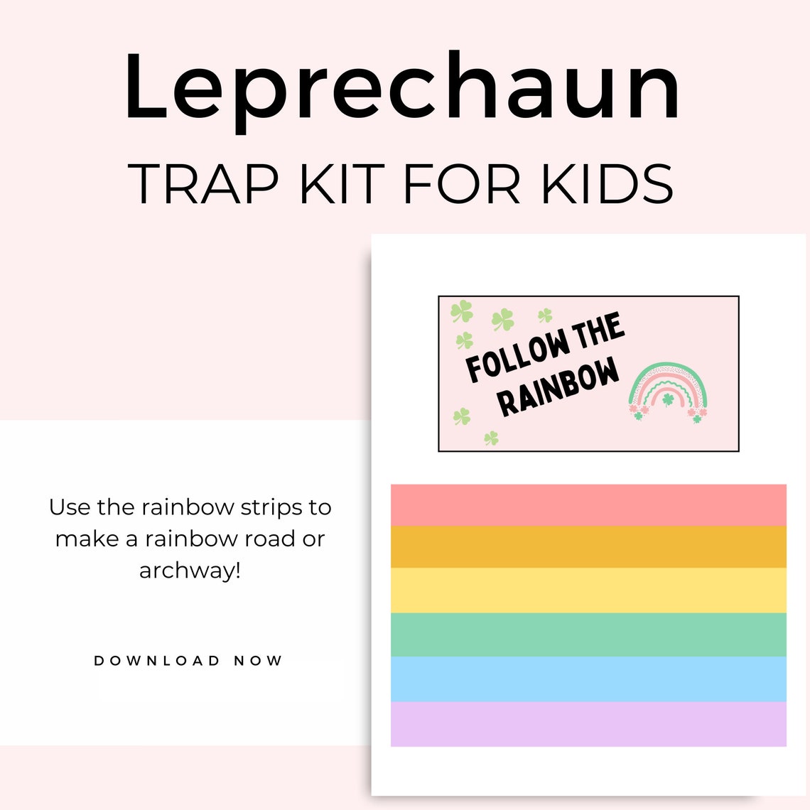 Leprechaun Trap Printable Kit, Leprechaun Letter for Kids Printable ...
