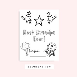 Grandparent's Day Printable Cards From Kids, Gift From Preschoolers ...