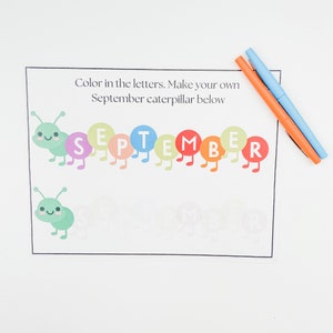 September Busy Book, Printable Preschool Busy Book, NO PREP Busy Book ...