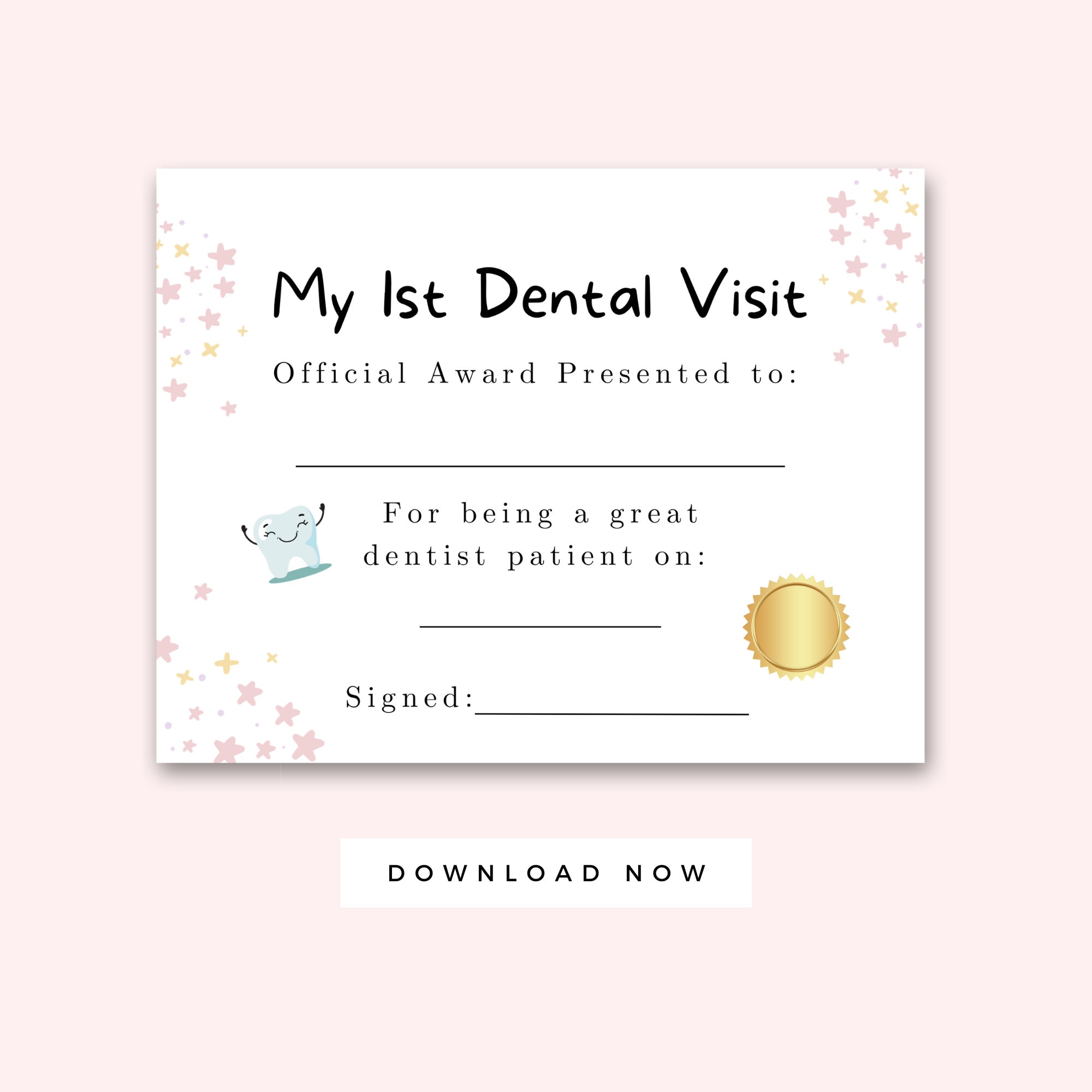 Dental Health Printable Activities for Kids 6 Pack, Tooth Fairy Letter ...