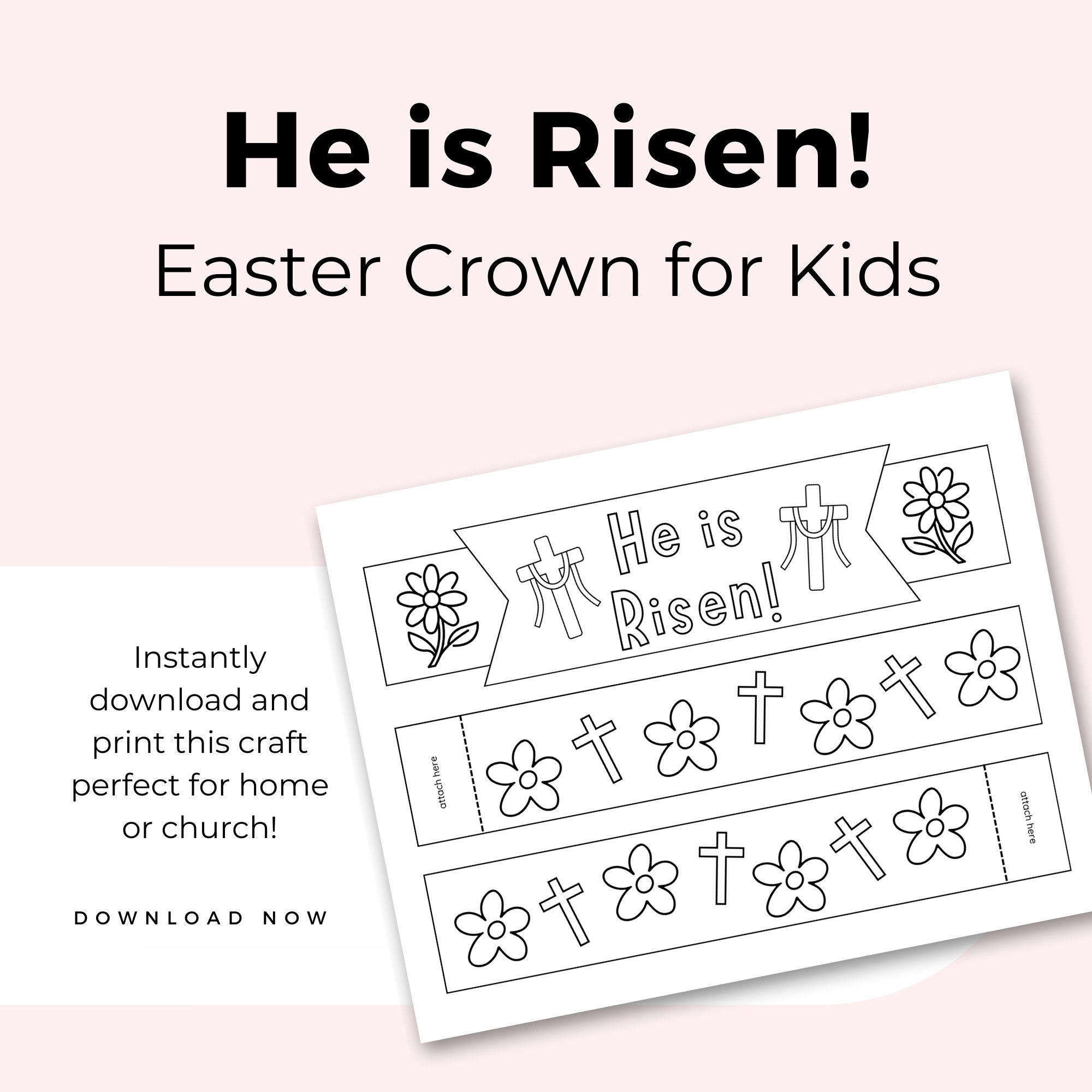 Christian Easter Crafts for Kids Printable, Religious Easter Toddler ...