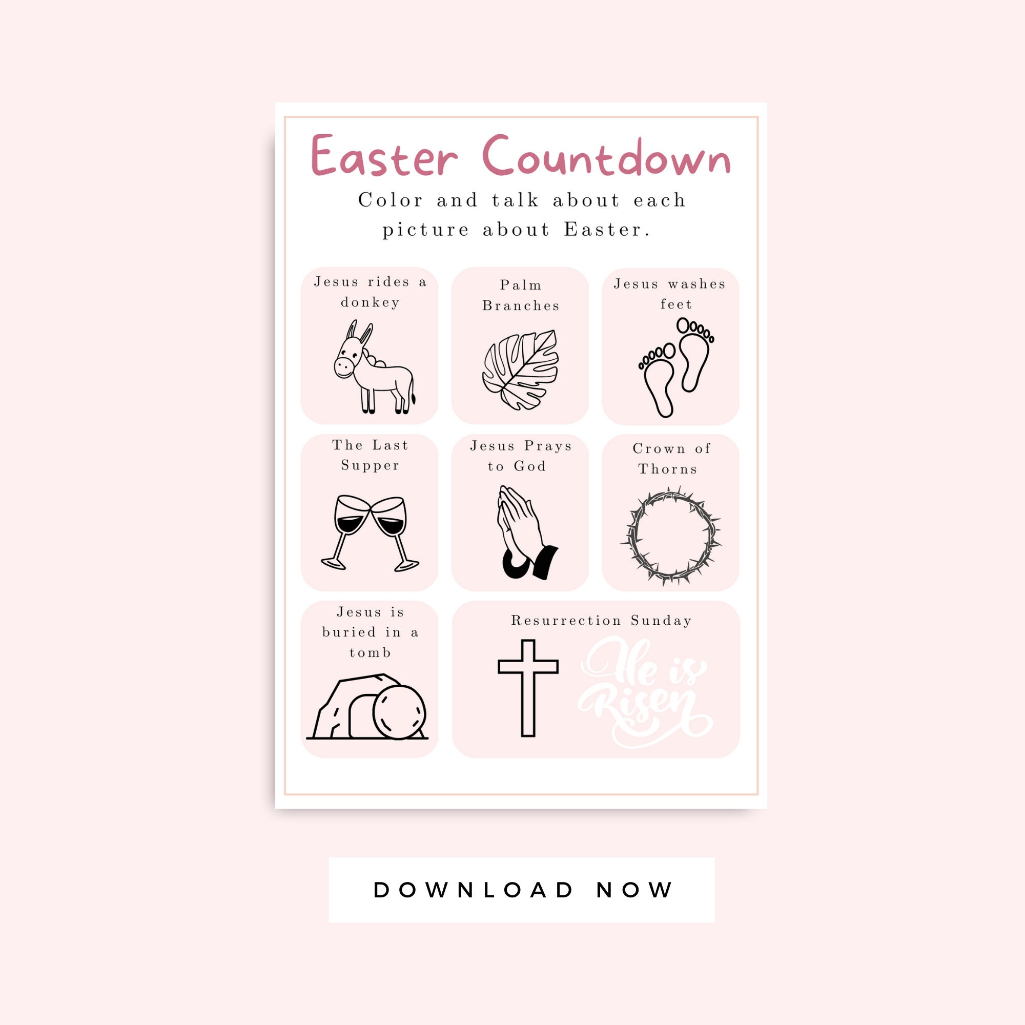 Christian Easter Activities for Kids, Religious Easter Printables for ...