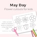May Day Crafts for Kids Printable, Happy May Day Card, Spring Preschool ...