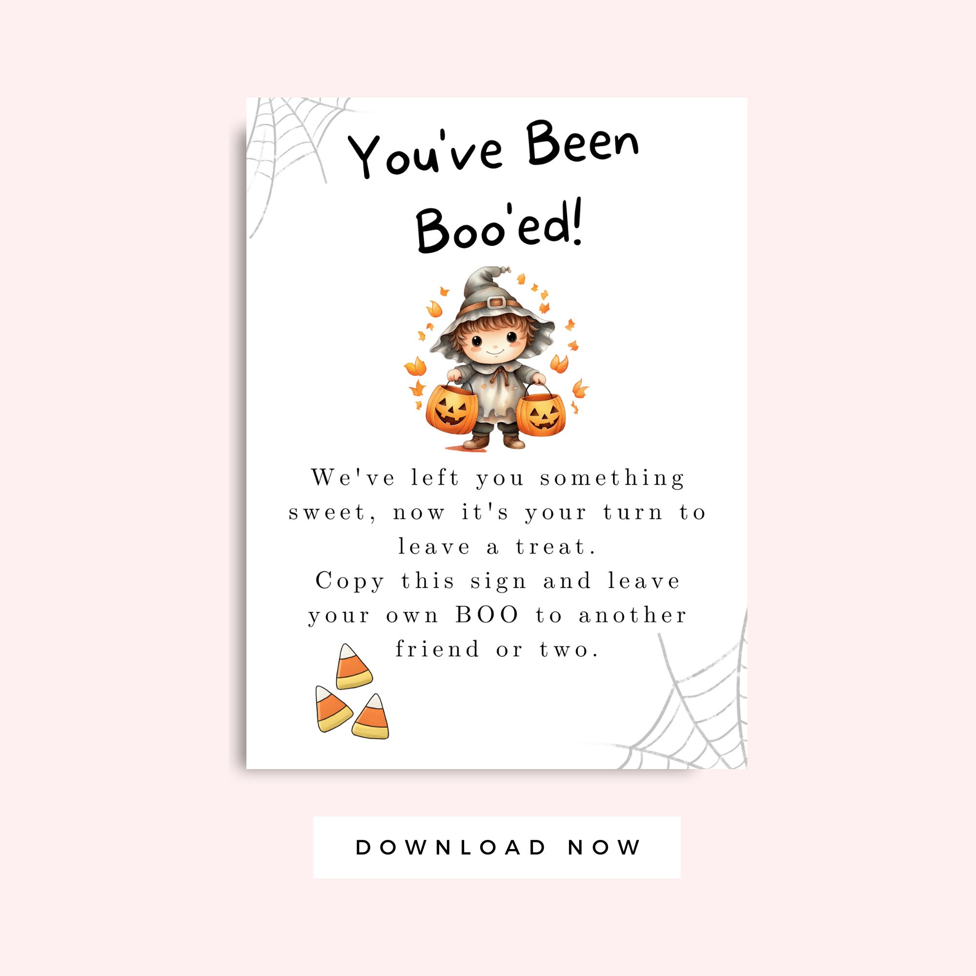 You've Been Booed Printable Letter, Halloween Boo Basket, Trick or ...