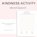 Kindness Activity for Kids Printable Word Search, Friendship Activity ...