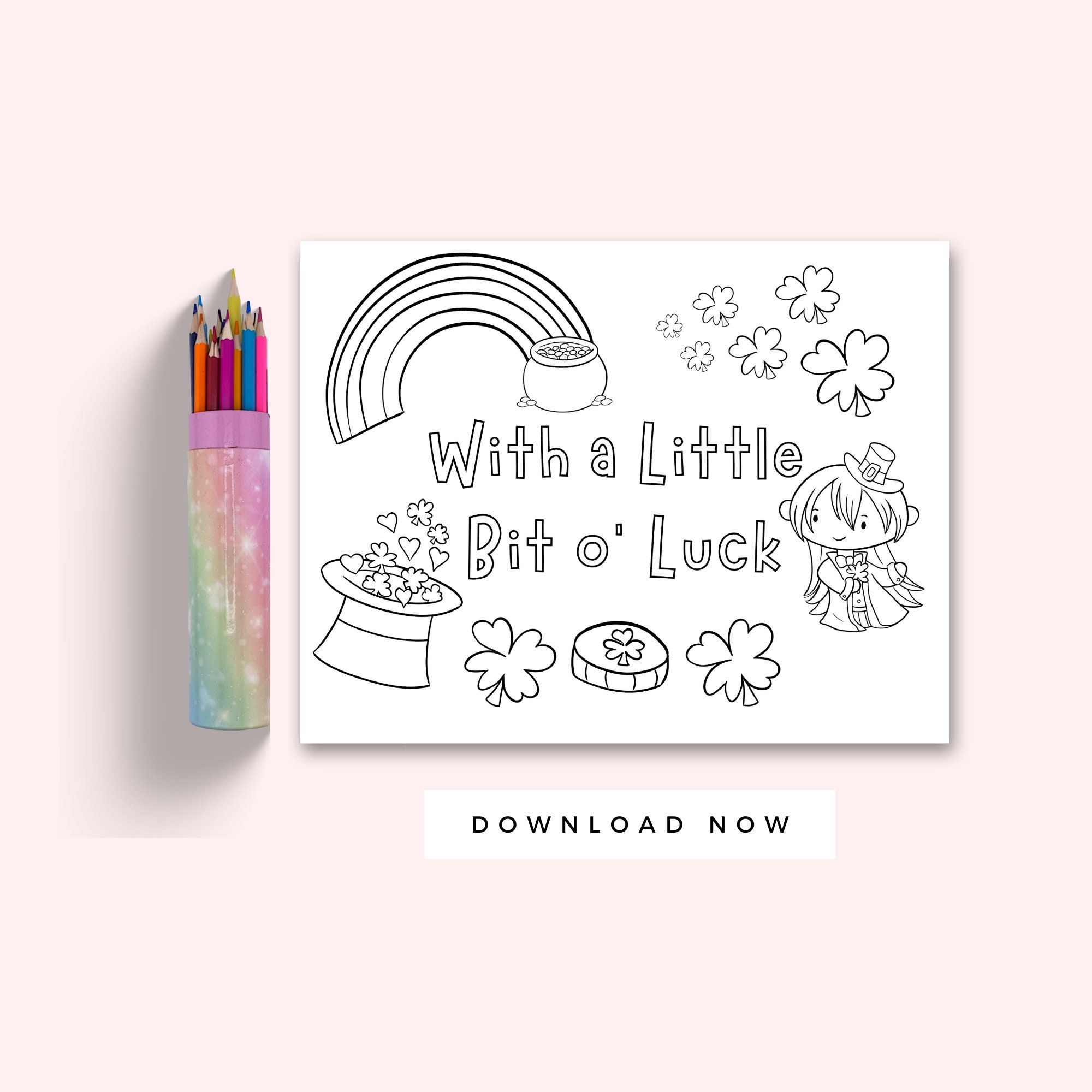 Lucky Coloring Pages, Saint Patrick's Day Printable Worksheet ...