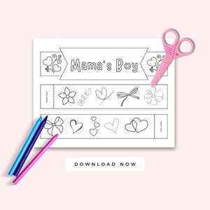 Printable Mother's Day or Mom's Birthday Crown Crafts for Kids, Best ...