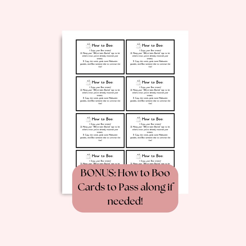 You've Been Booed Printable Letter Bat Card, Halloween Boo Basket ...