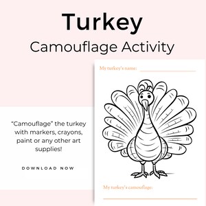 Turkey Disguise Activity for Kids, Thanksgiving Parade Scavenger Hunt ...