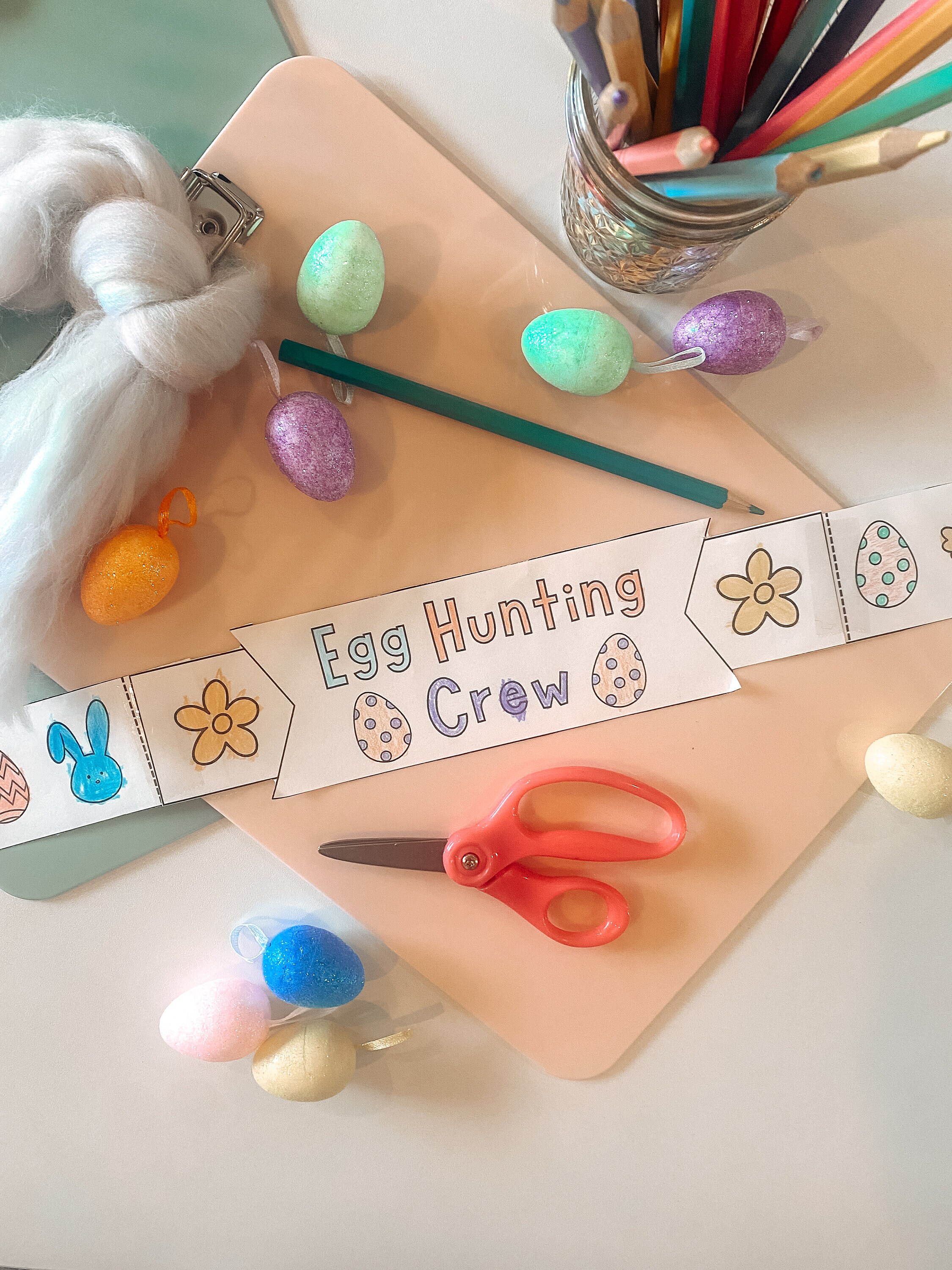 Egg Hunting Crew Printable Easter Crown for Kids, Easter Printable ...
