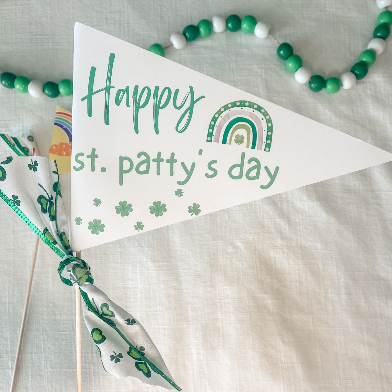 St. Patrick's Day Pennant Printables, Saint Patty's Day Photo Props ...