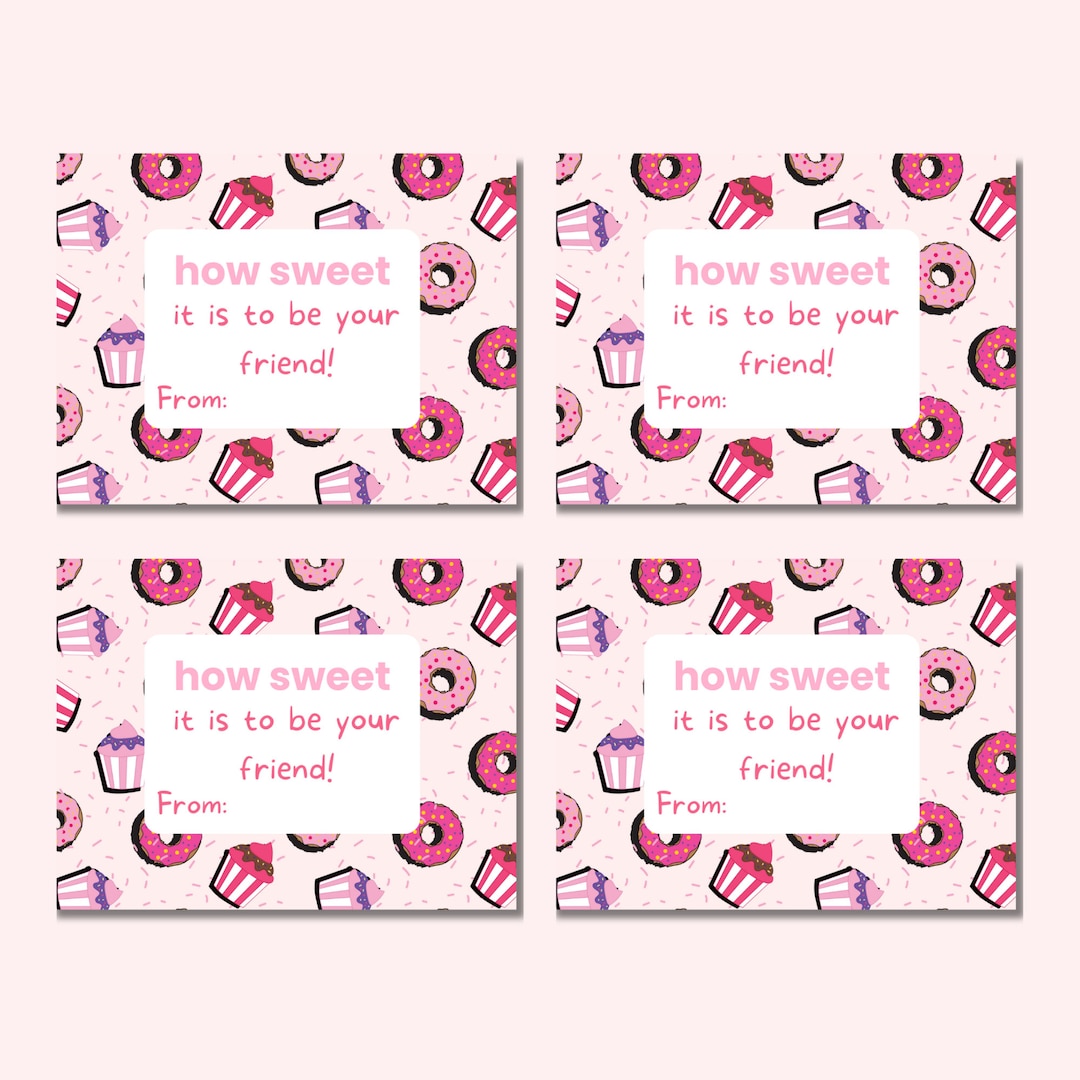 Printable Valentine Cards for Kids, Instant Download Valentine's Day ...