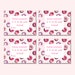 Pink Treat Valentine's Day Cards for Classmates, Candy, Instant ...