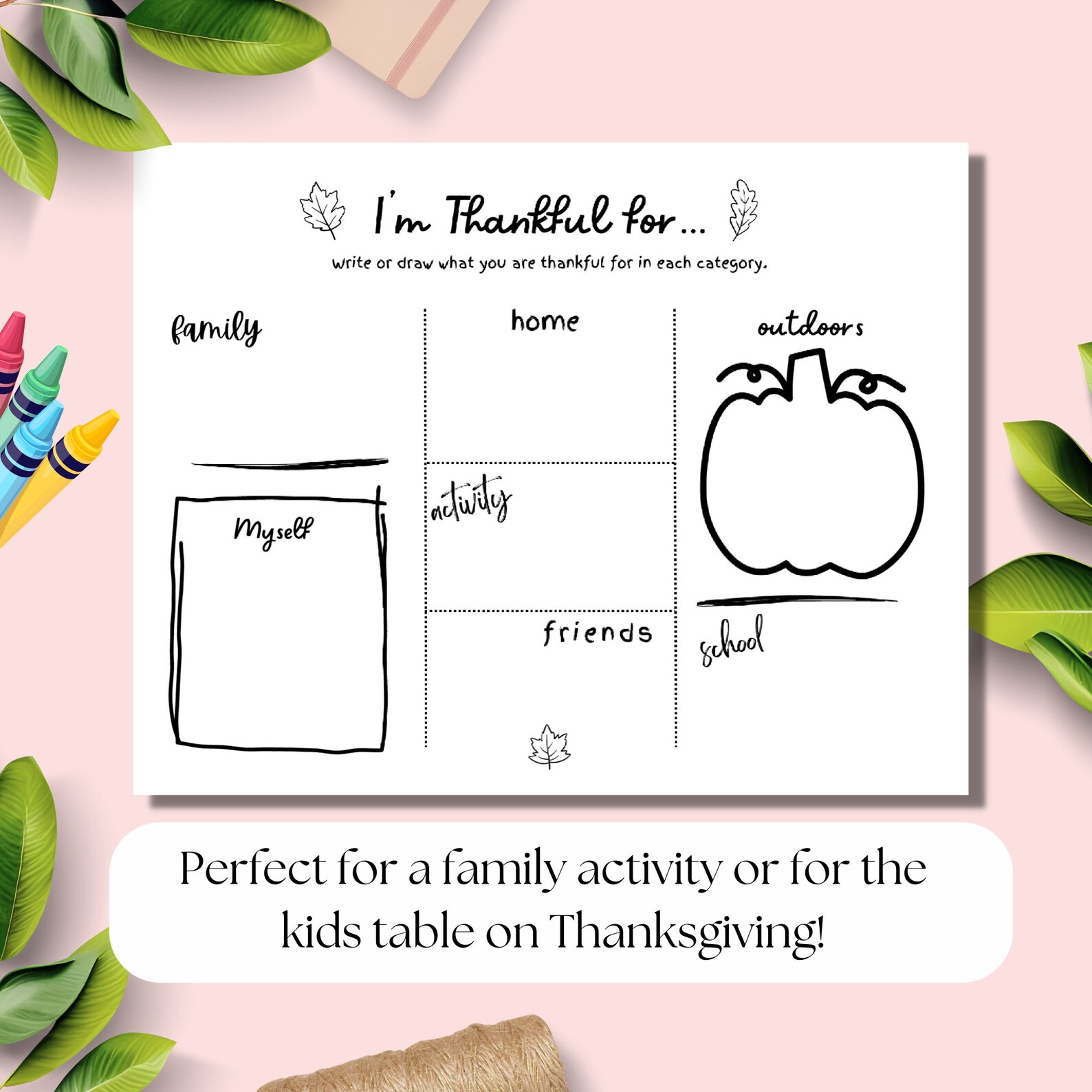 Thanksgiving Dinner Mat for Kids, Thanksgiving Parade Scavenger Hunt ...