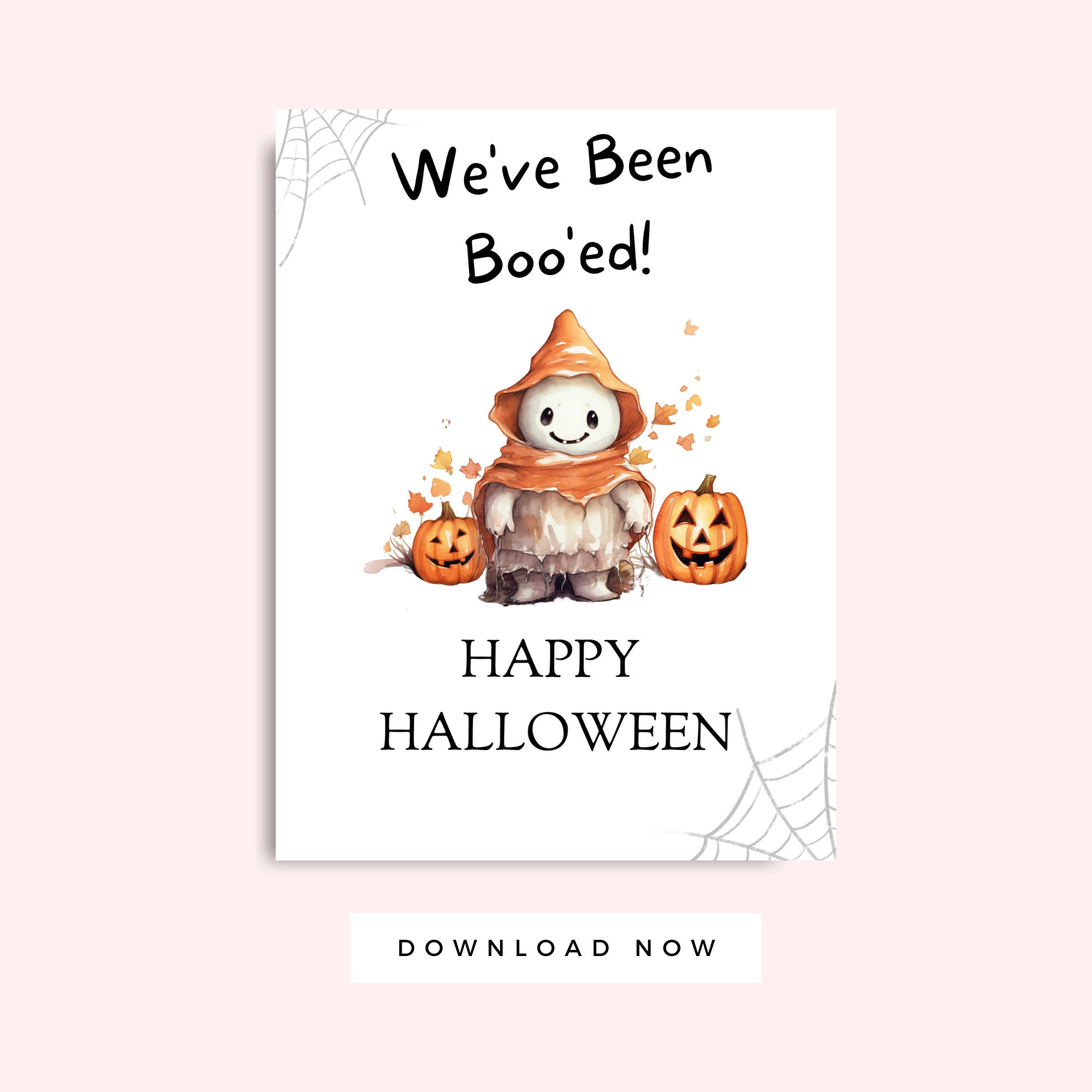 Halloween Boo Basket Printable Letters, You've Been Booed Cards, Trick ...