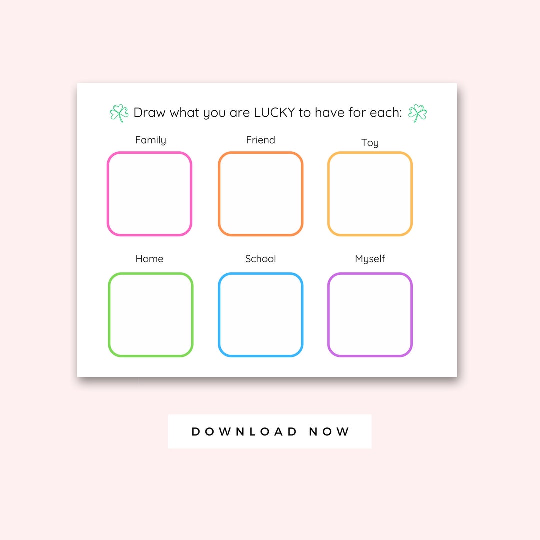 Lucky Coloring Page, Saint Patrick's Day Printable Worksheet, Printable ...