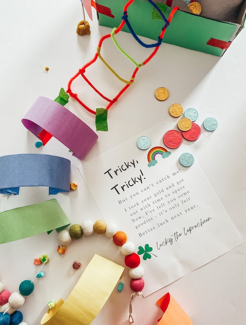 Leprechaun Letter for Kids Printable Leprechaun Trap Saint - Etsy