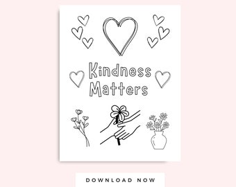 Kindness Activity for Kids Printable Acrostic Poem Template, Friendship ...