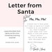 Santa Letter for Kids Printable, Printable Card From Santa for Kids on ...