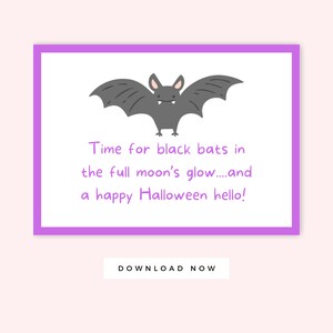 Halloween Lunch Box Notes for Kids, October School Ideas, Instant ...