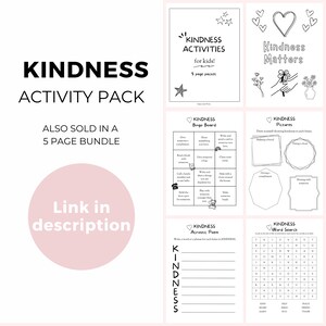 Kindness Activity for Kids Printable Coloring Page, Friendship Activity ...