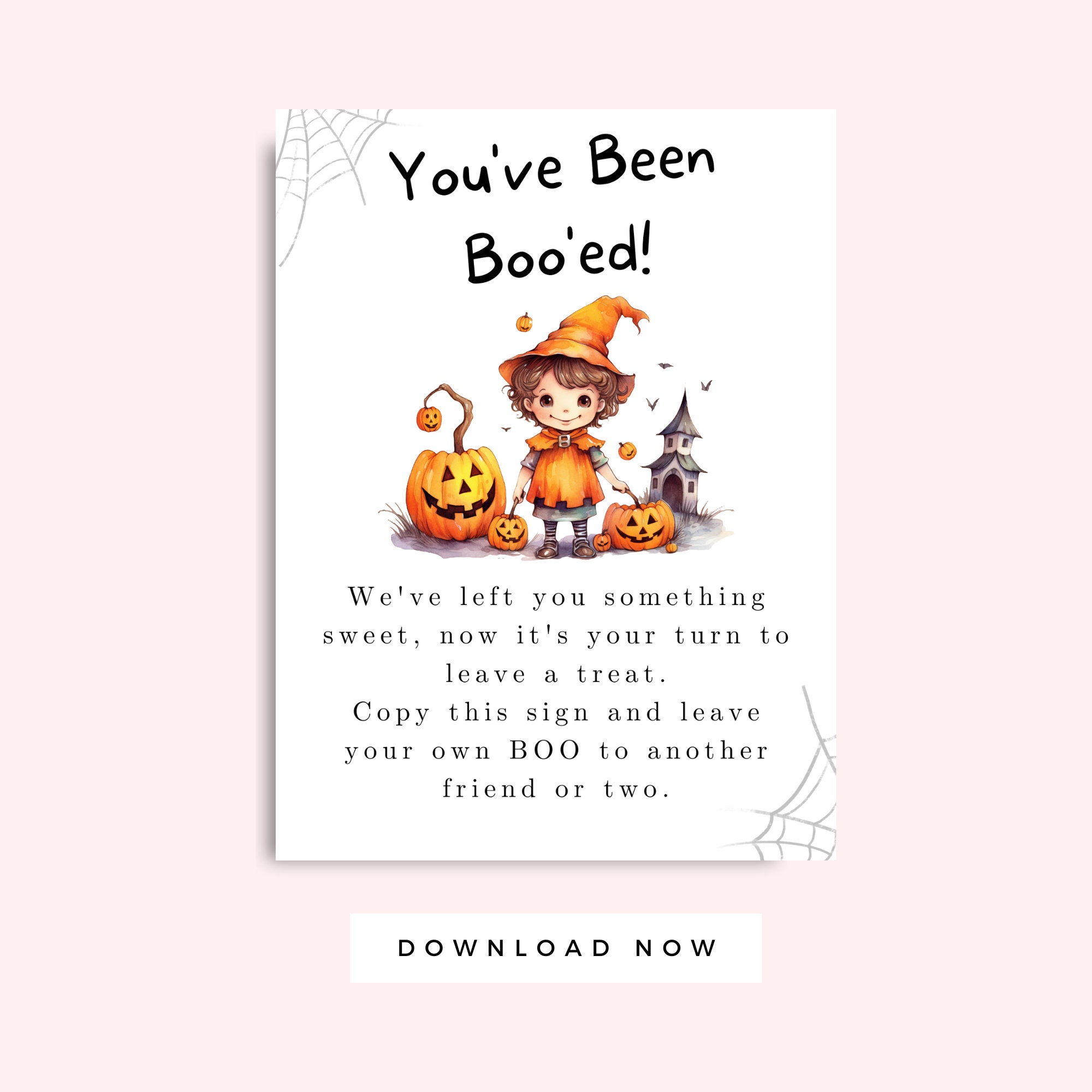Halloween Boo Basket Printable Letters, You've Been Booed Cards, Trick ...
