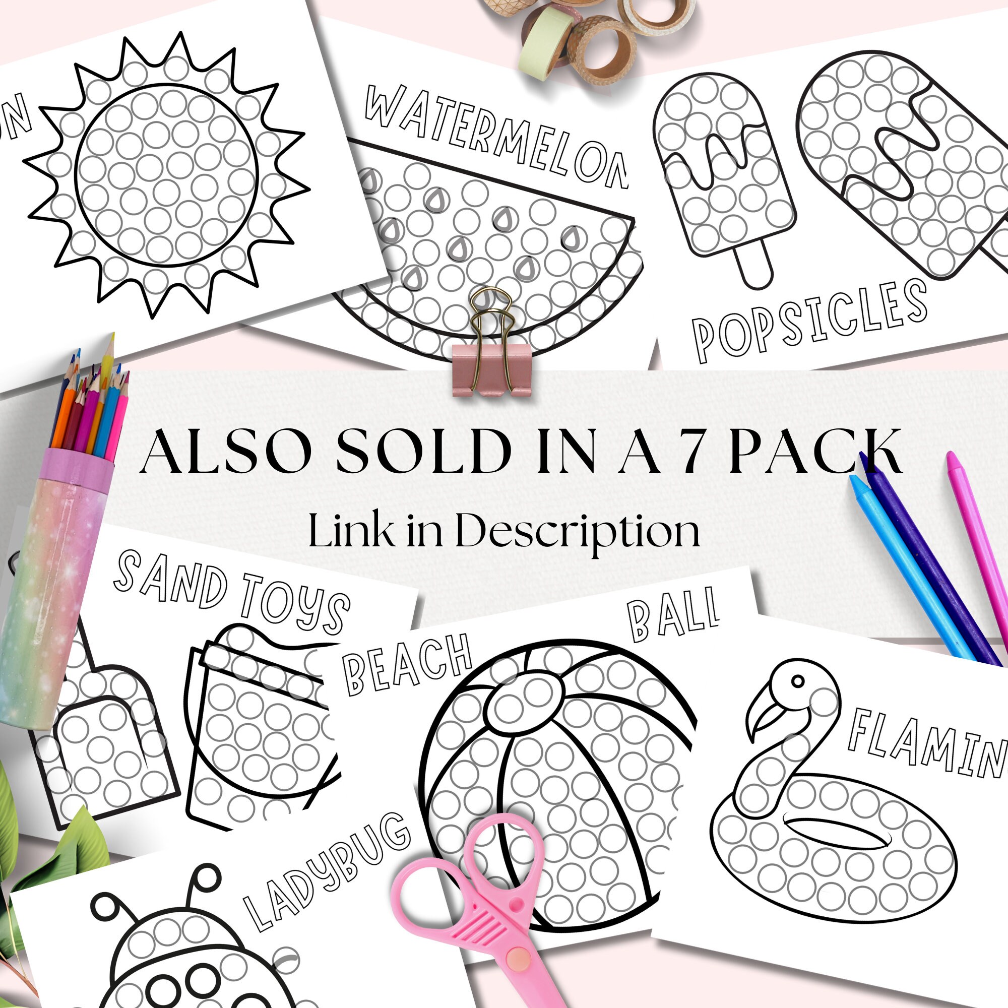 Flamingo Dot Marker Activity, Do a Dot Printables for Kids, Preschool ...