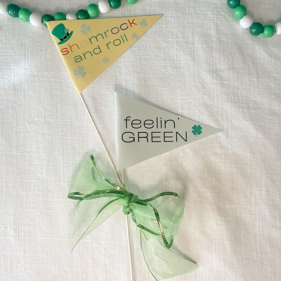 St. Patrick's Day Pennant Printables, Saint Patty's Day Photo Props for ...