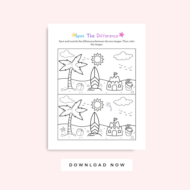 Summer Coloring Pages for Kids, Preschool Summer Printable Activities ...