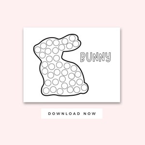 Spring Dot Marker Activity, 1 Page Bunny Do a Dot, Spring Printable for ...