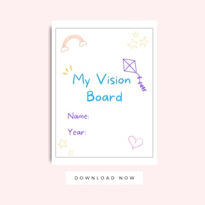 Vision Board Kit for Kids, Kid Vision Board Activity for Kids, Kid ...