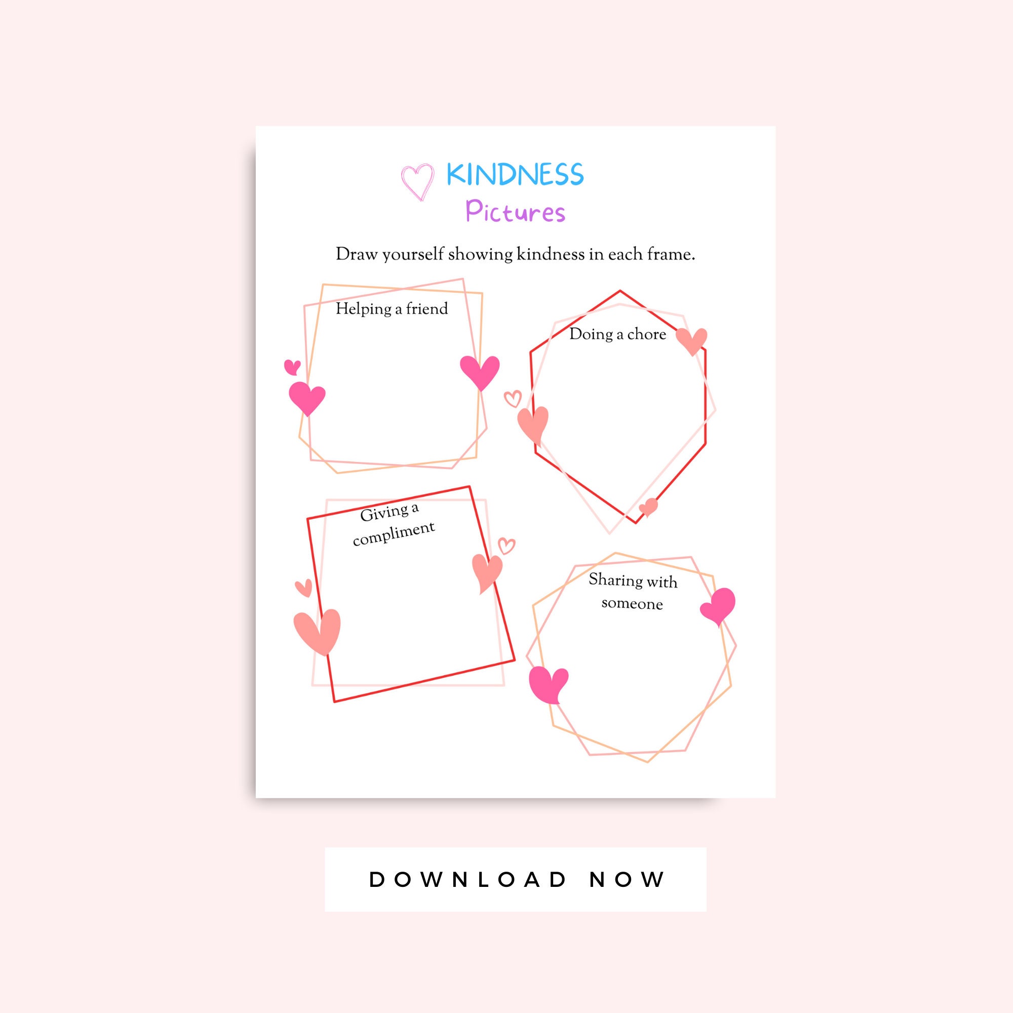 Kindness Activities for Kids Printable Packet, Random Acts of Kindness ...