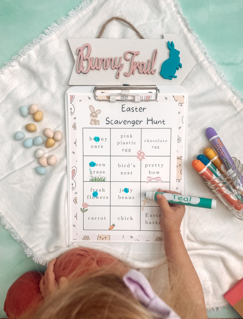 Printable Easter Scavenger Hunt for Kids, Easter Preschool Activity ...