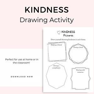 Kindness Activity for Kids Printable Coloring Page, Friendship Activity ...